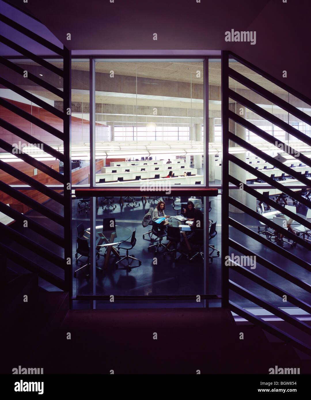 deusto-crai university library interior staircase Stock Photo - Alamy