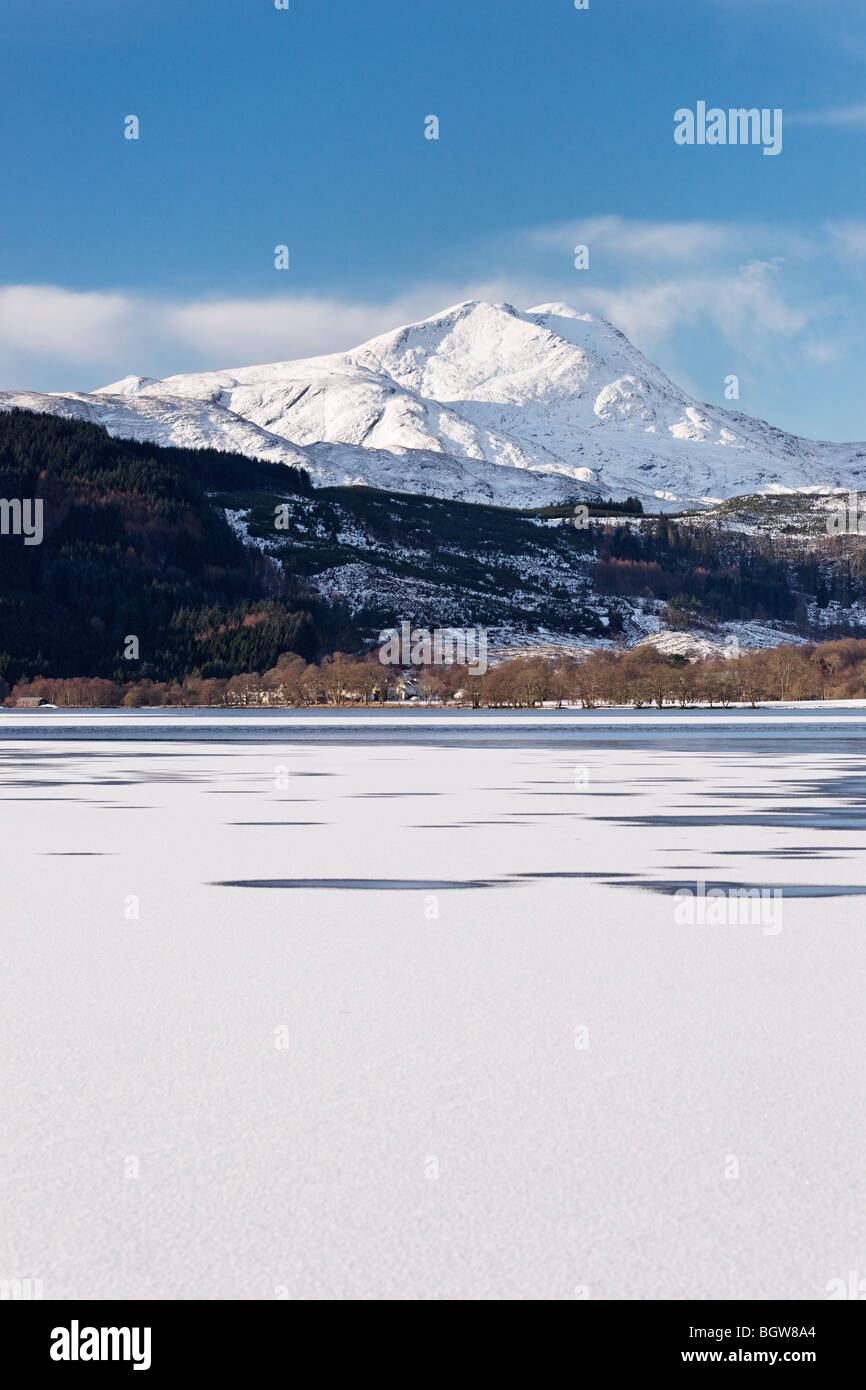 Ben Lomond and Loch Ard, the Trossachs, near Aberfoyle, Stirling ...