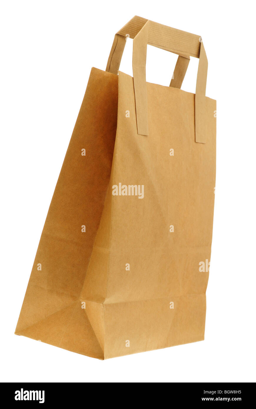 Brown Paper Carrier Bag Stock Photo - Alamy