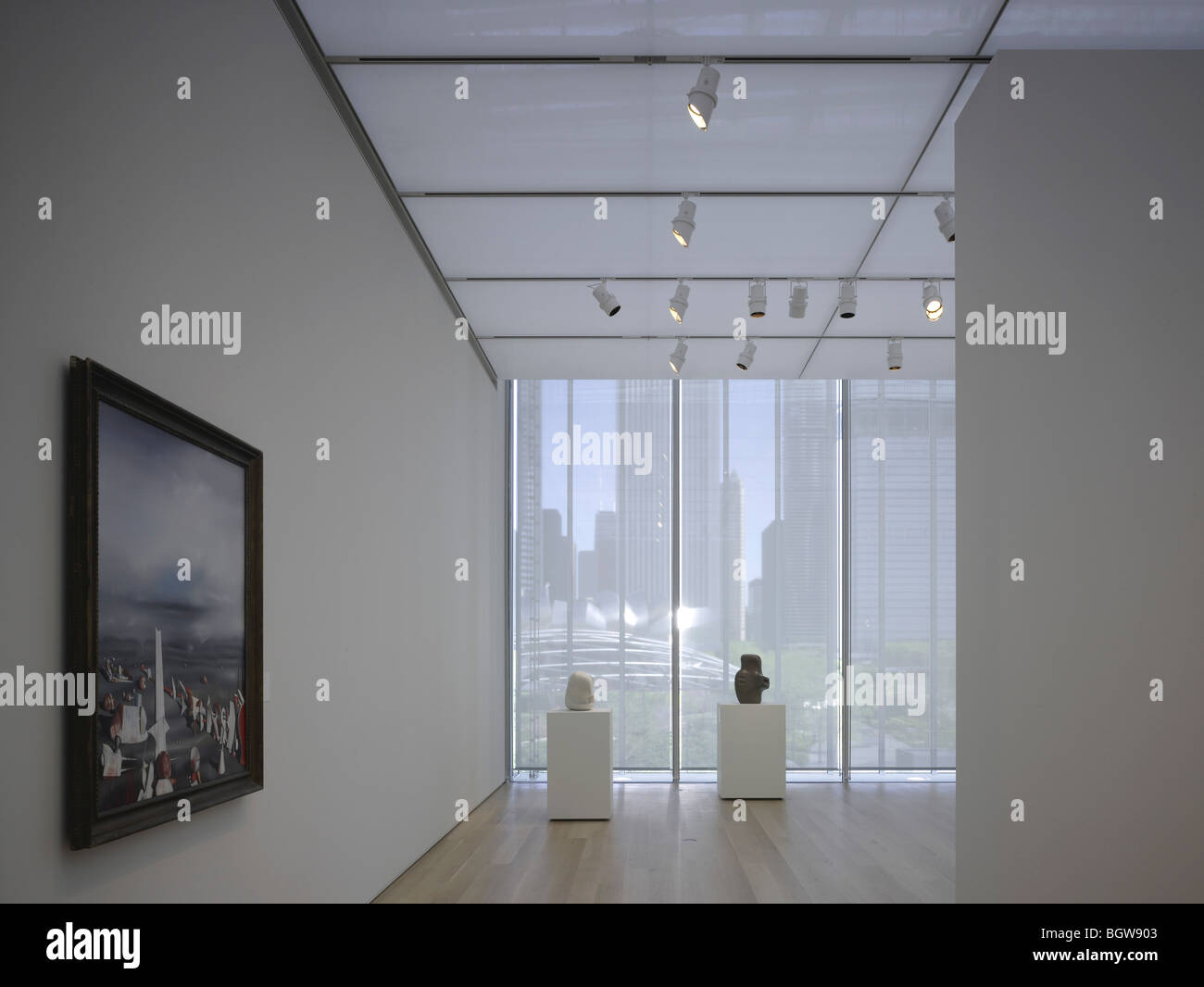 art institute of chicago - modern wing gallery Stock Photo - Alamy