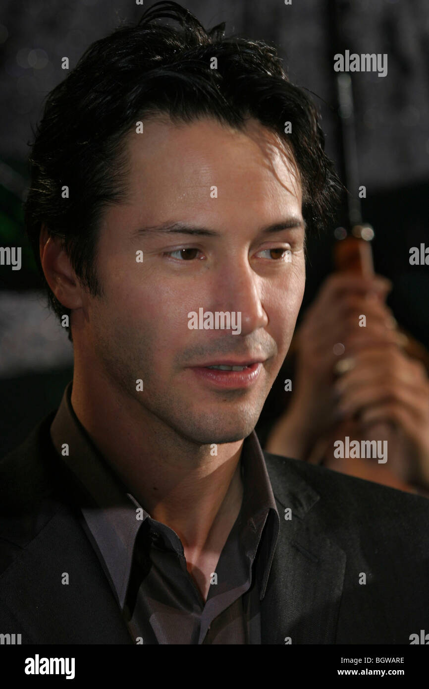 Canadian American actor Keanu Reeves at the world premier of Matrix ...