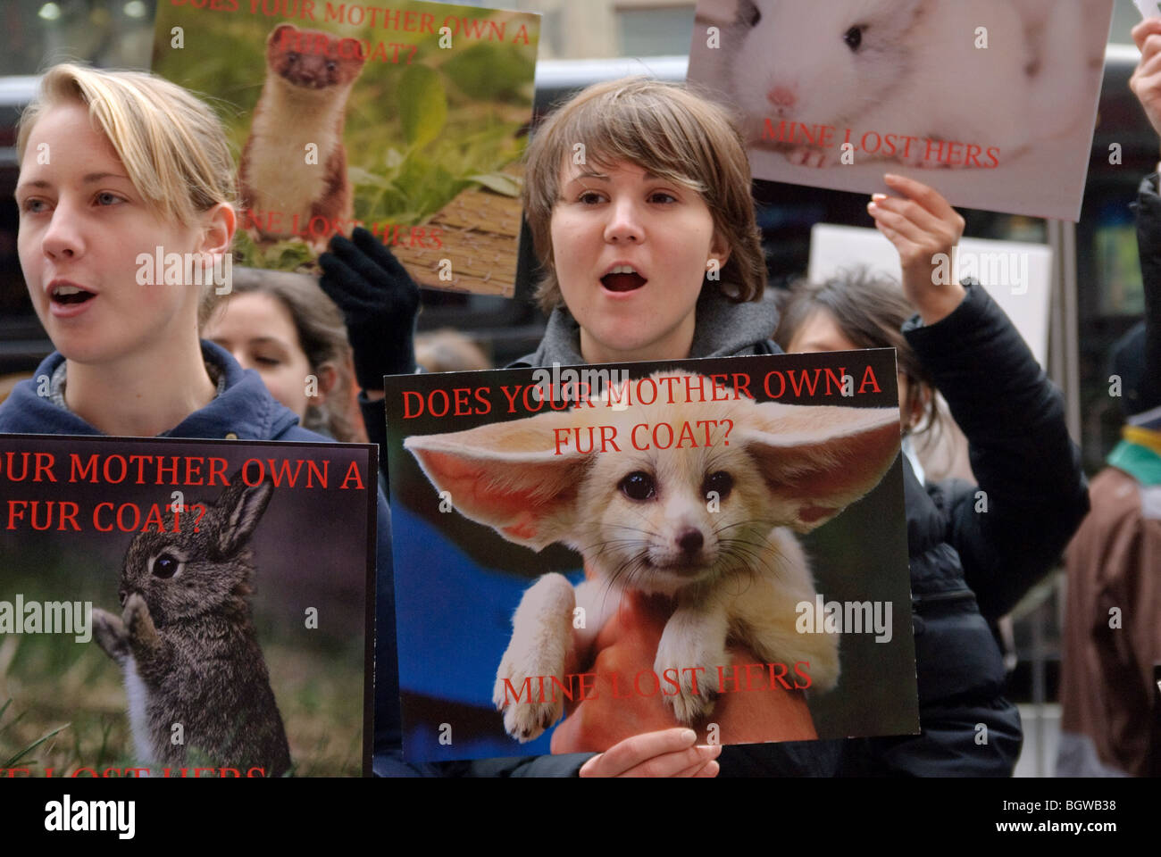 Animal rights protest hi-res stock photography and images - Alamy