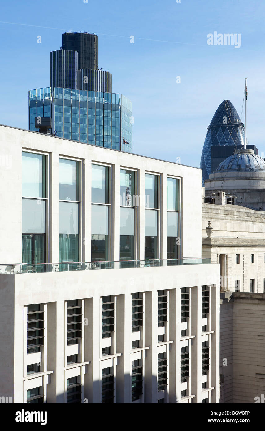 ONE OLD JEWRY, LONDON, UNITED KINGDOM, SHEPPARD ROBSON Stock Photo - Alamy
