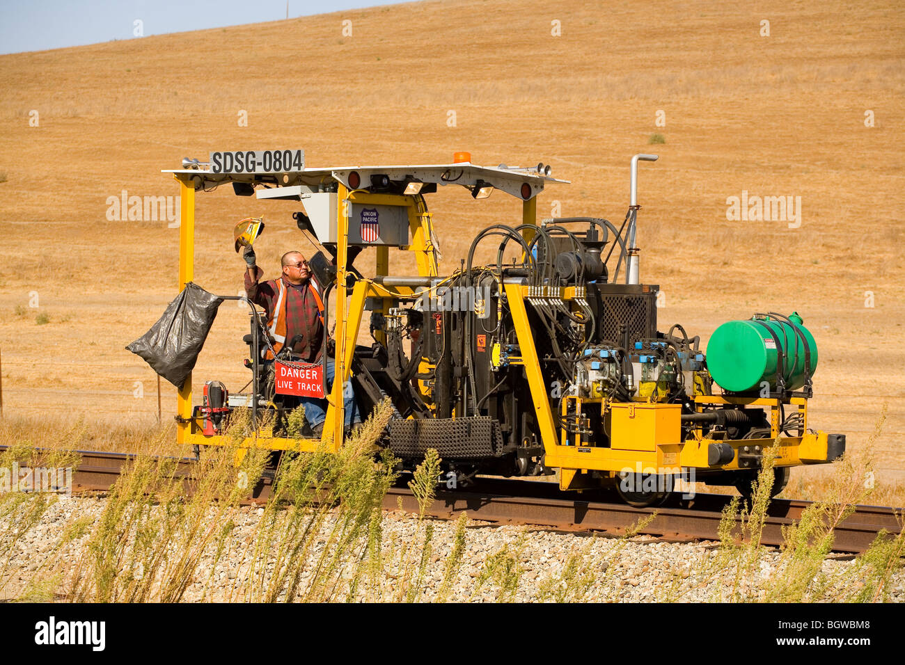 railroad maintenance vehicles in California Stock Photo - Alamy