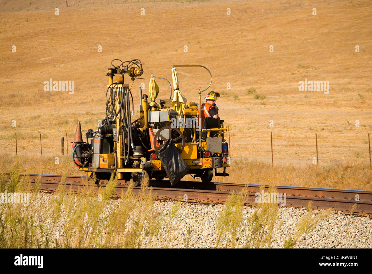 railroad maintenance vehicles in California Stock Photo - Alamy