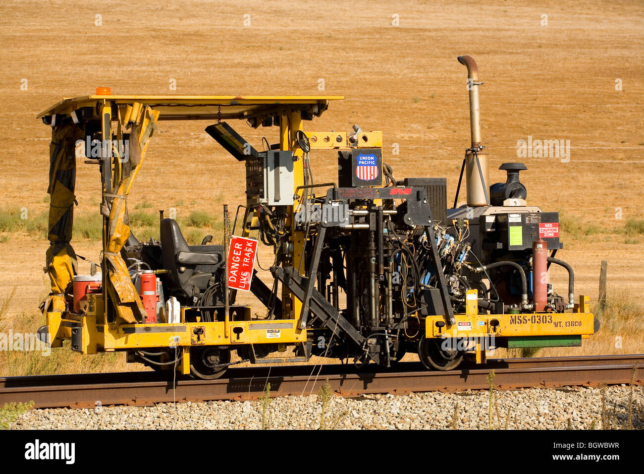 railroad maintenance vehicles in California Stock Photo - Alamy