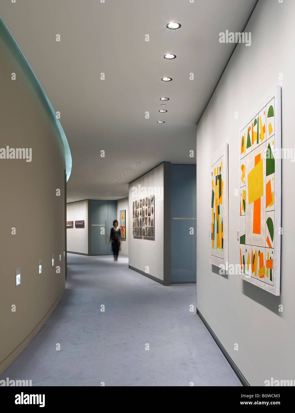 rencap offices moscow, corridor with pictures Stock Photo - Alamy