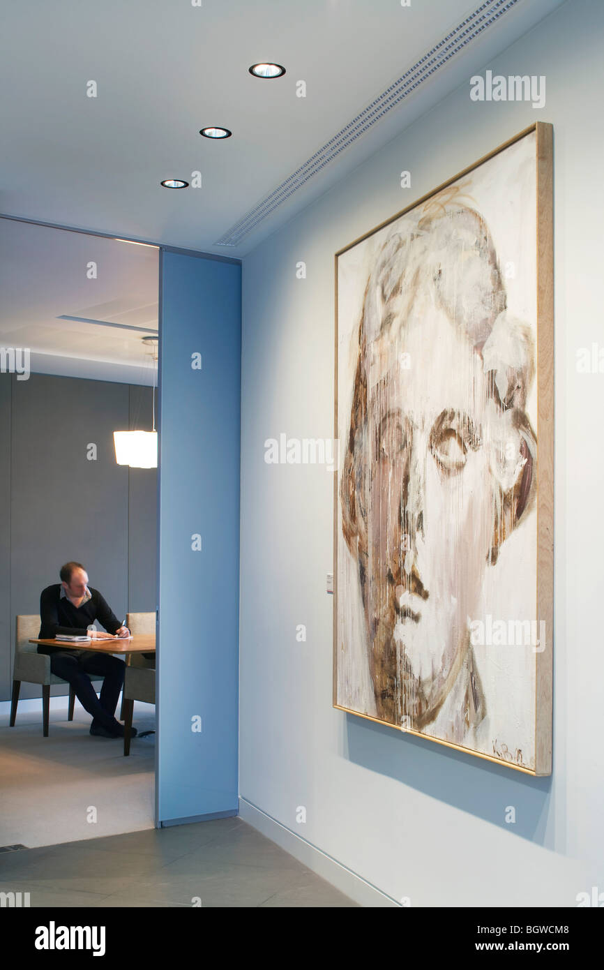 rencap offices moscow, view into office with picture on wall Stock ...