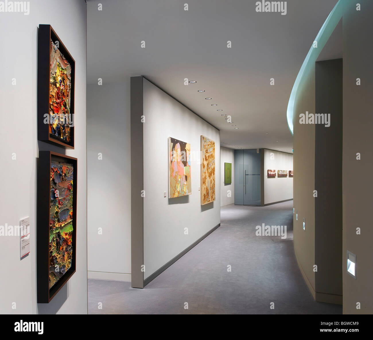 rencap offices moscow, corridor with pictures Stock Photo - Alamy