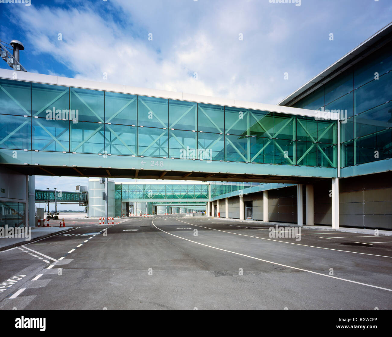 exterior view terminal fingers as seen outside terminal building ...