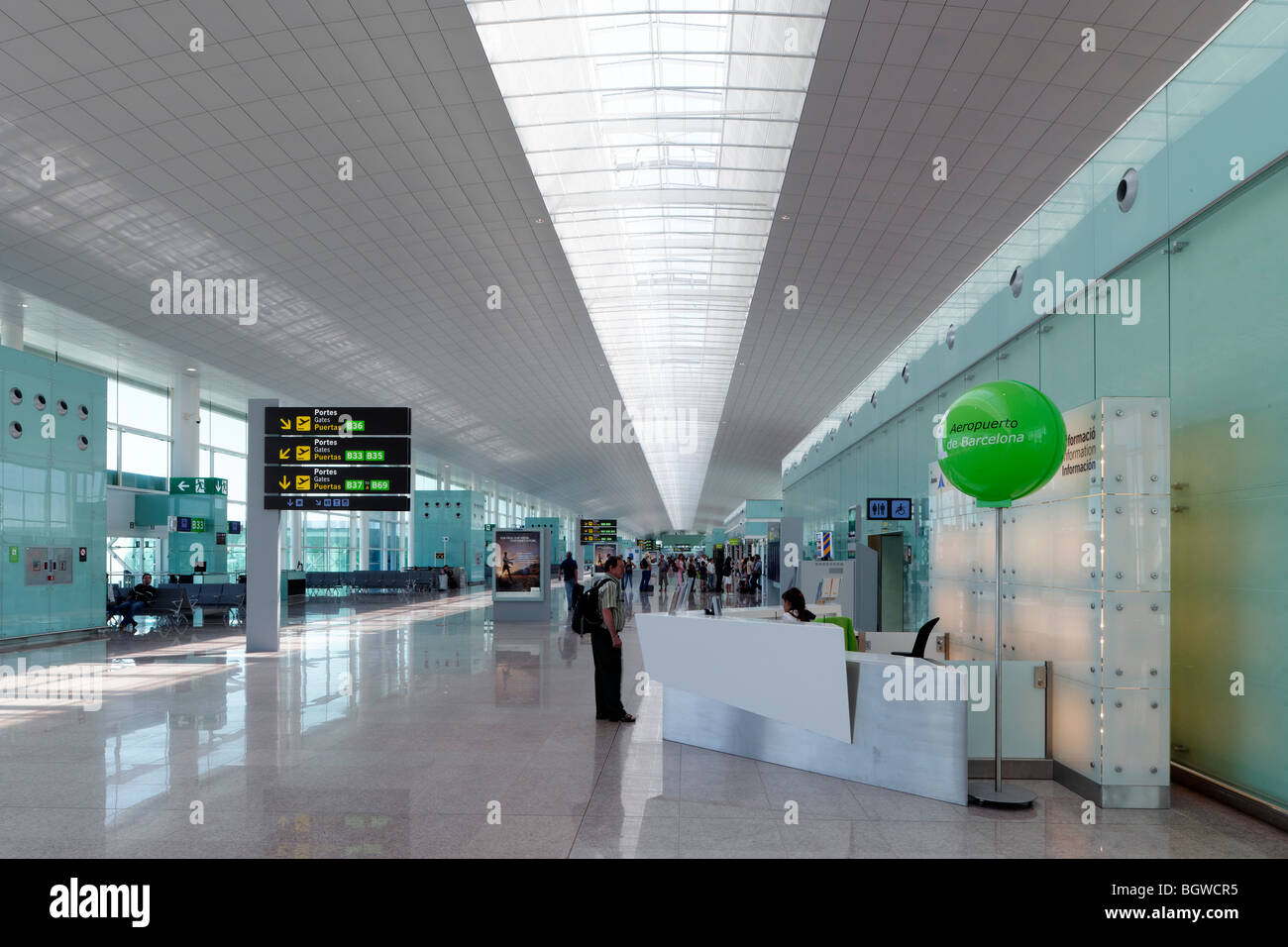 general view of main passenger terminal building showing depth and ...