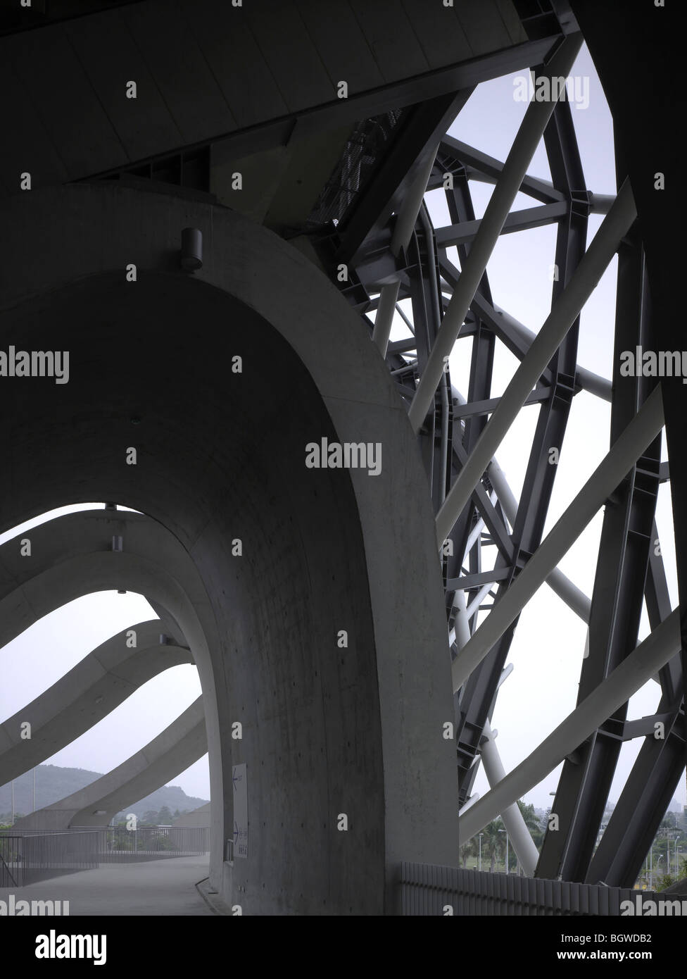 world games 2009 stadium hallway interior Stock Photo - Alamy