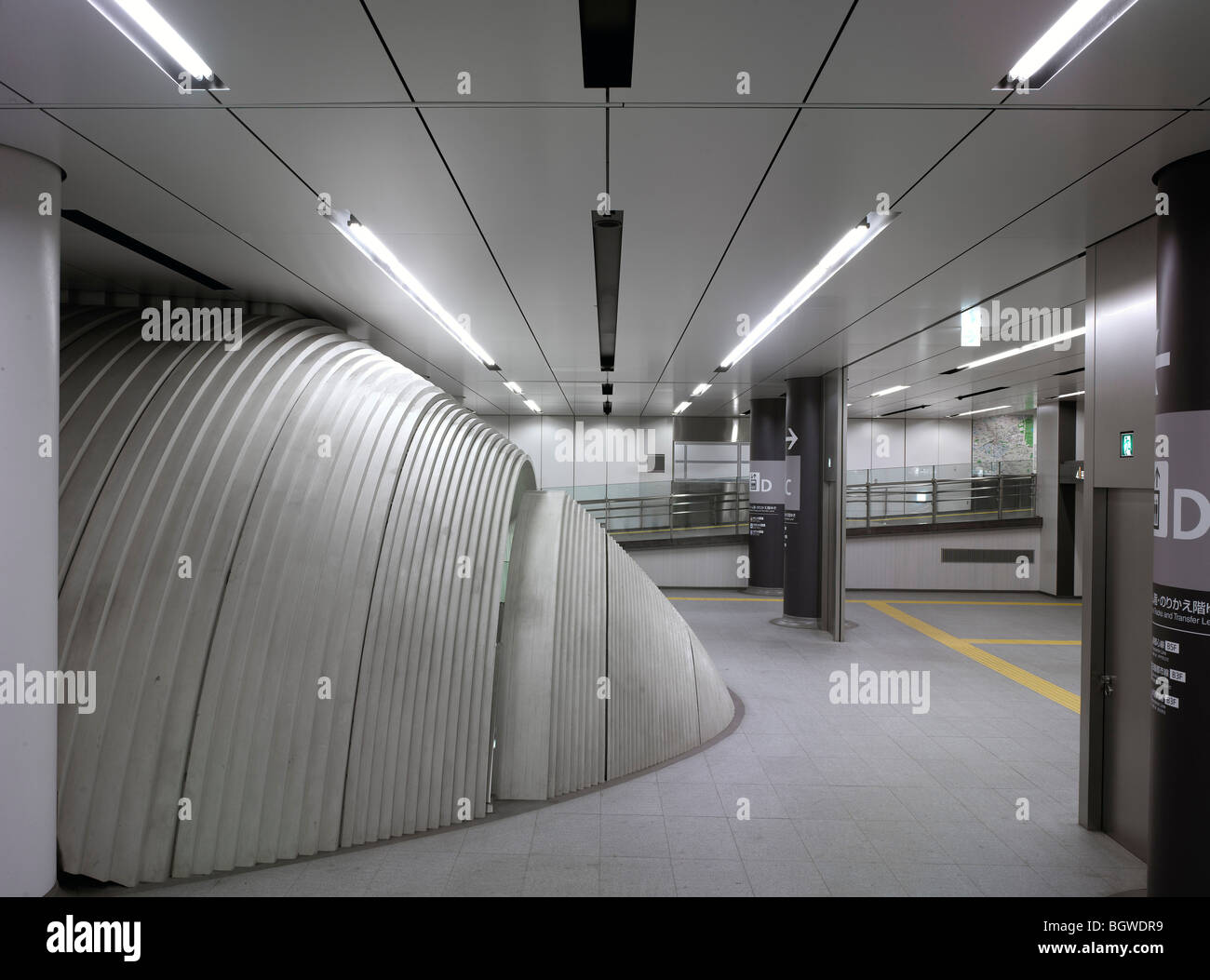 shibuya subway station-entrance pod Stock Photo - Alamy