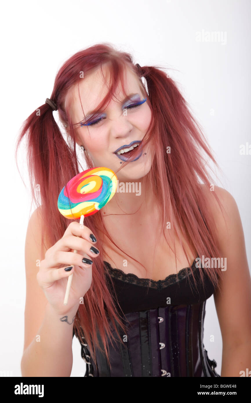girl with lolly Stock Photo - Alamy