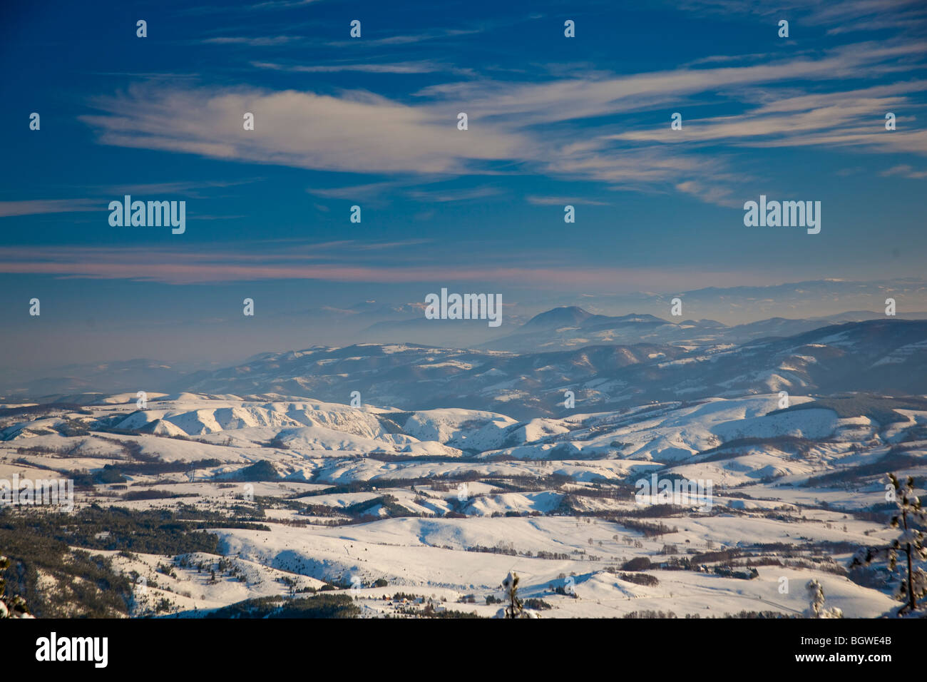 Winter In Serbia Stock Photo - Alamy