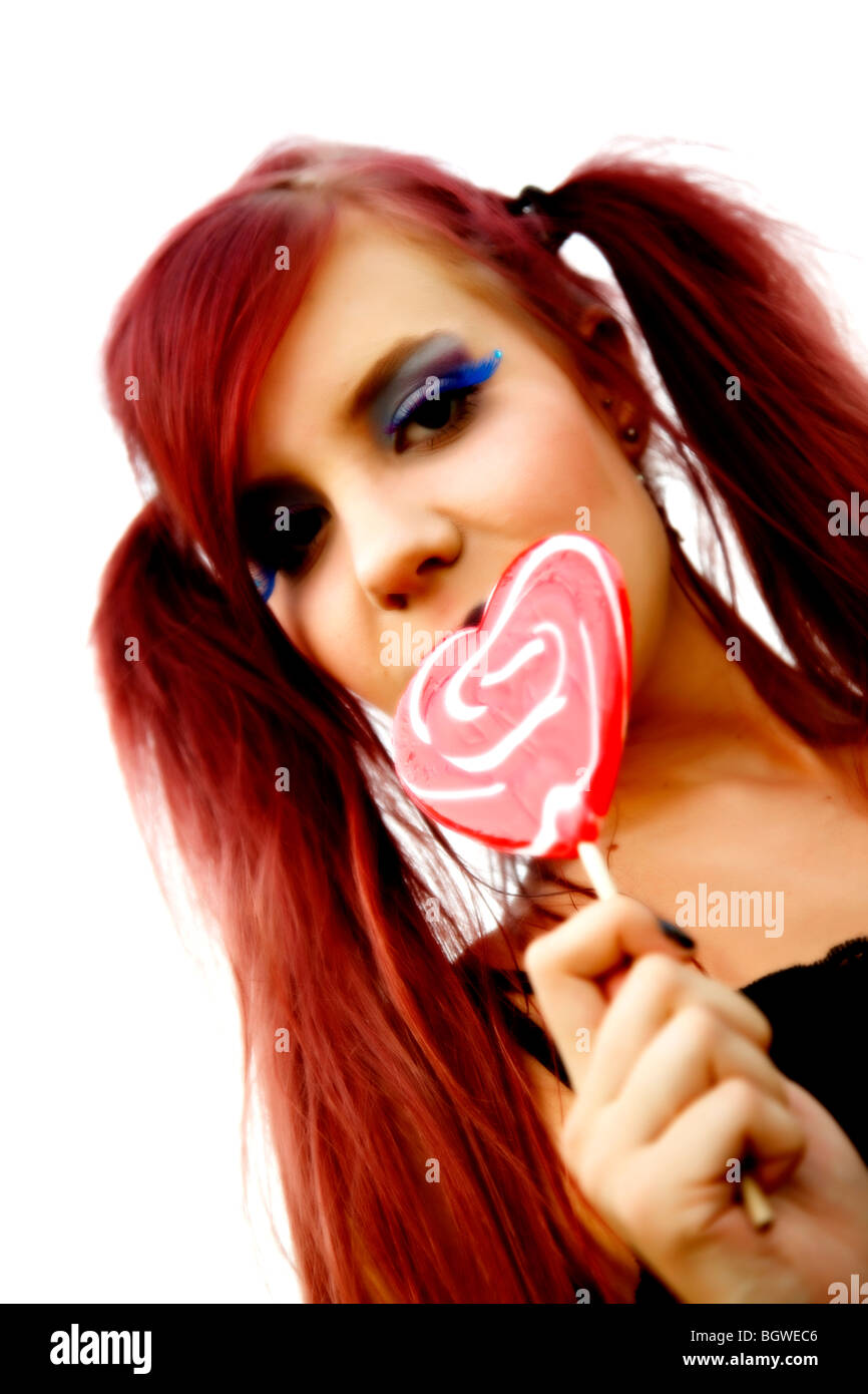 girl with lolly Stock Photo - Alamy