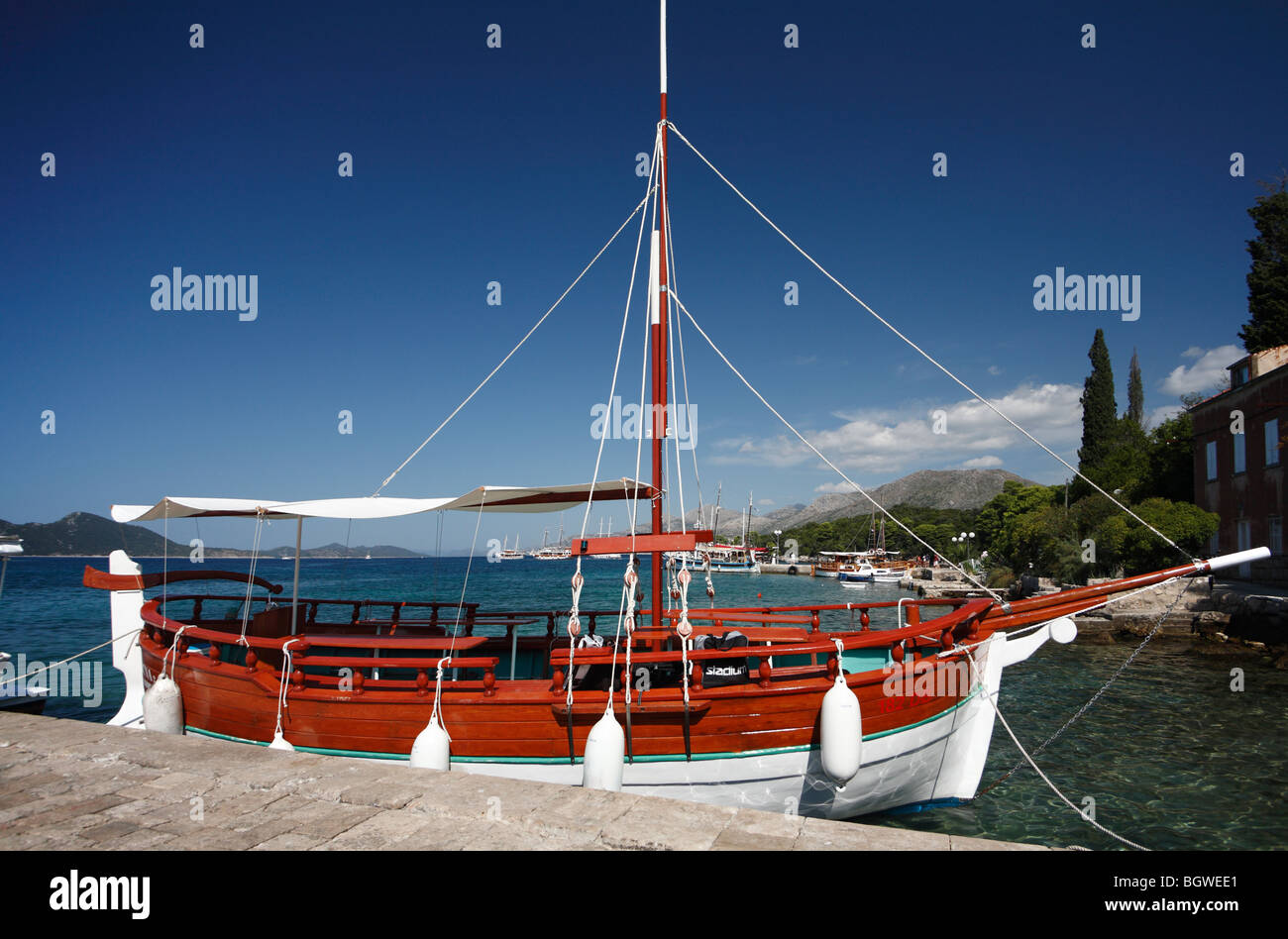 Kolocep Island South Dalmatia Croatia Elafiti Islands near Dubrovnik ...
