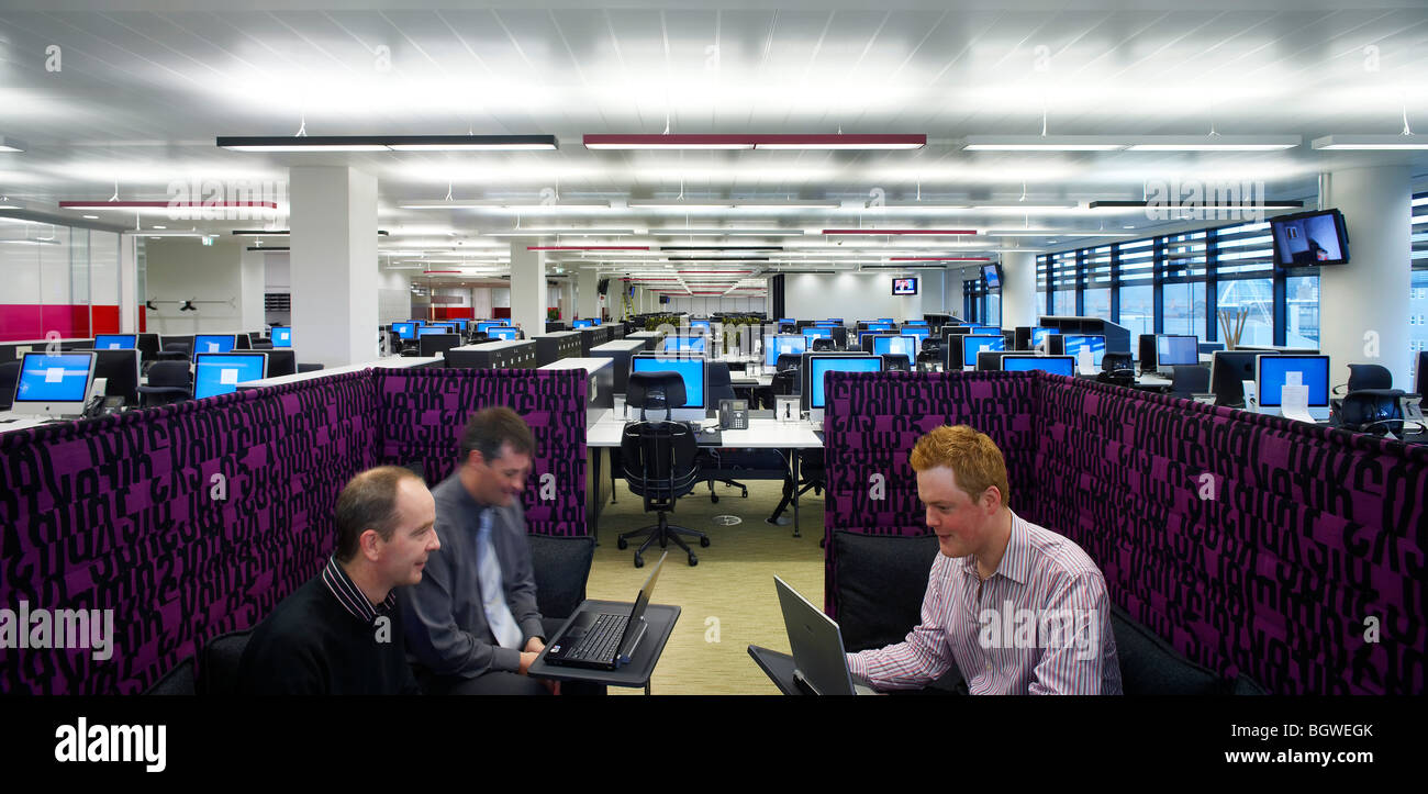 guardian offices kings place, people using laptops in seating area ...