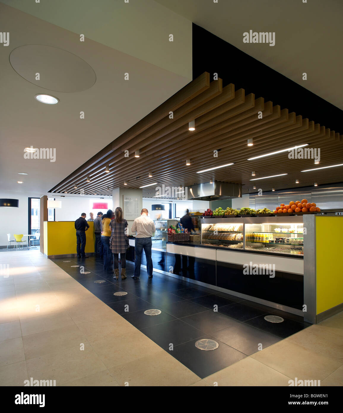 guardian offices kings place, canteen counter Stock Photo - Alamy