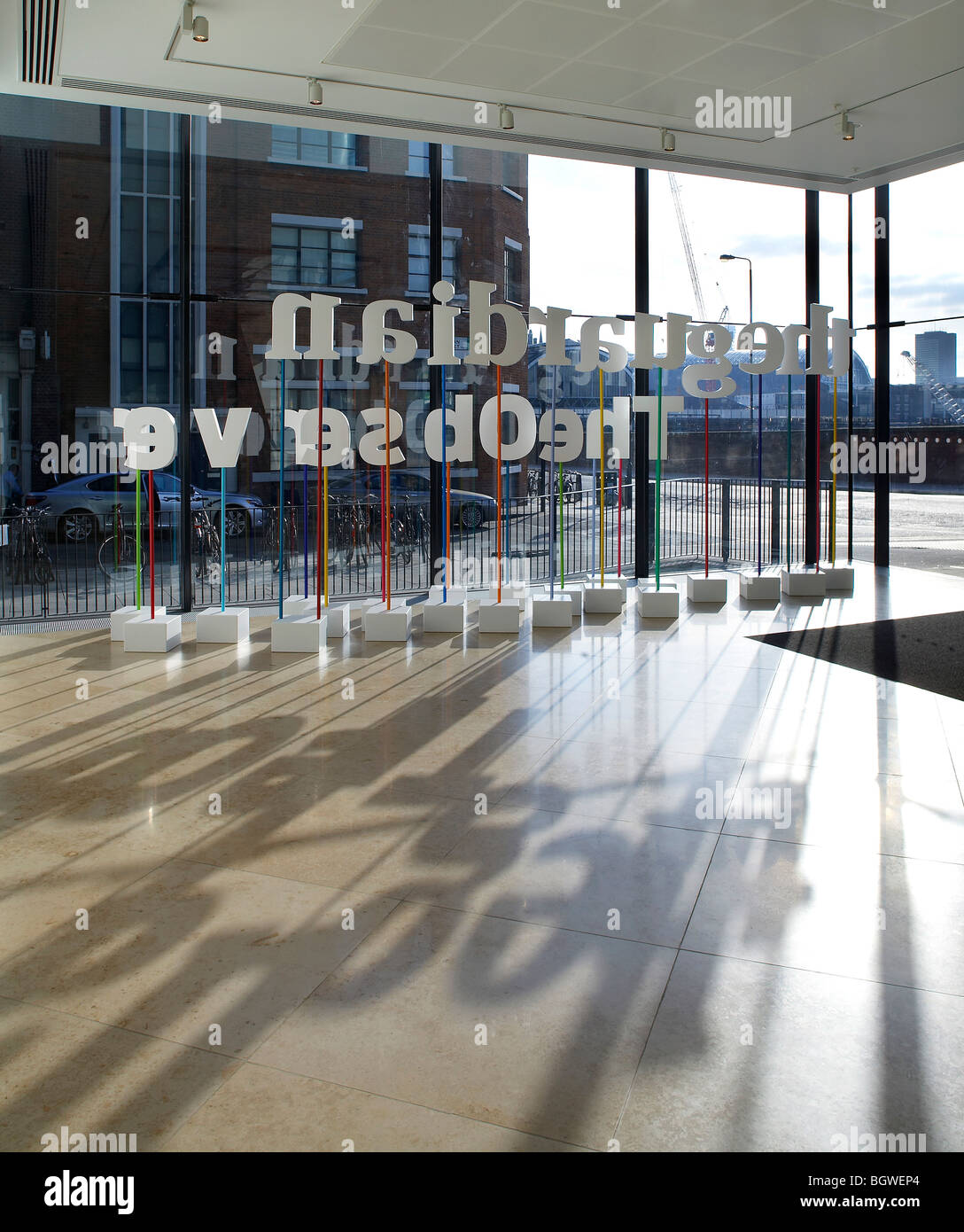 guardian offices kings place, lobby with signage Stock Photo - Alamy