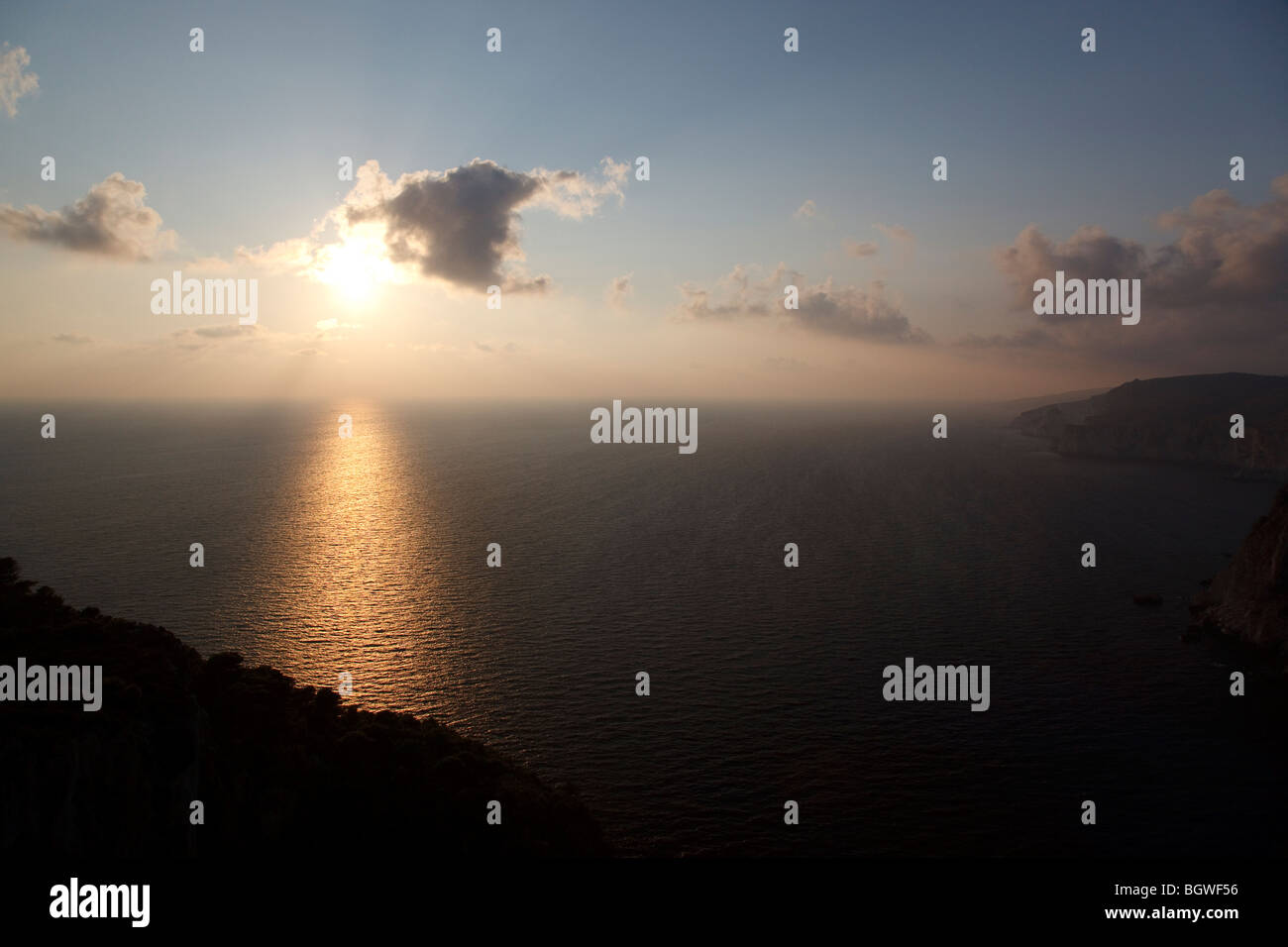 sunset at Kap Keri Stock Photo - Alamy