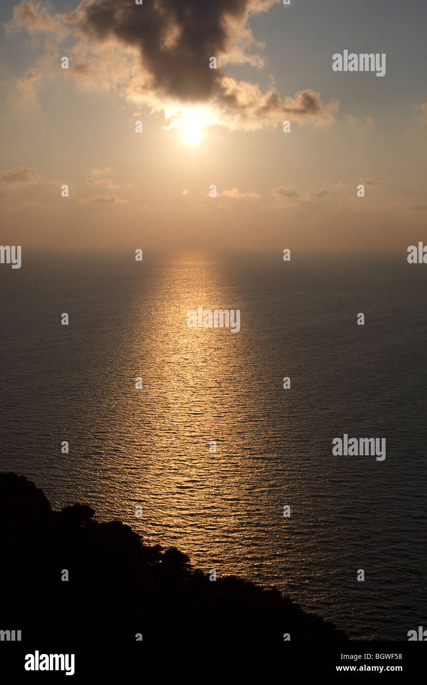 sunset at Kap Keri Stock Photo - Alamy