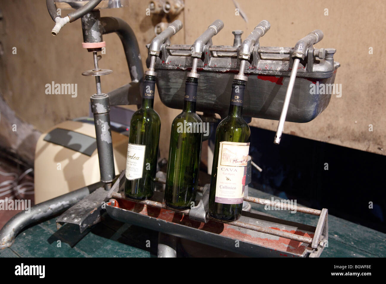 old equipment in wine growing estate Callinico Stock Photo - Alamy