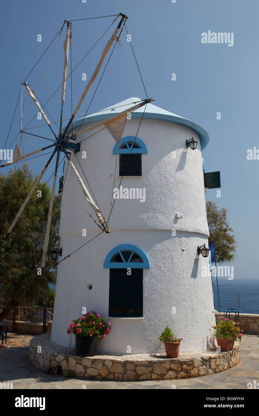 Greece zakynthos skinari windmill hi-res stock photography and images ...