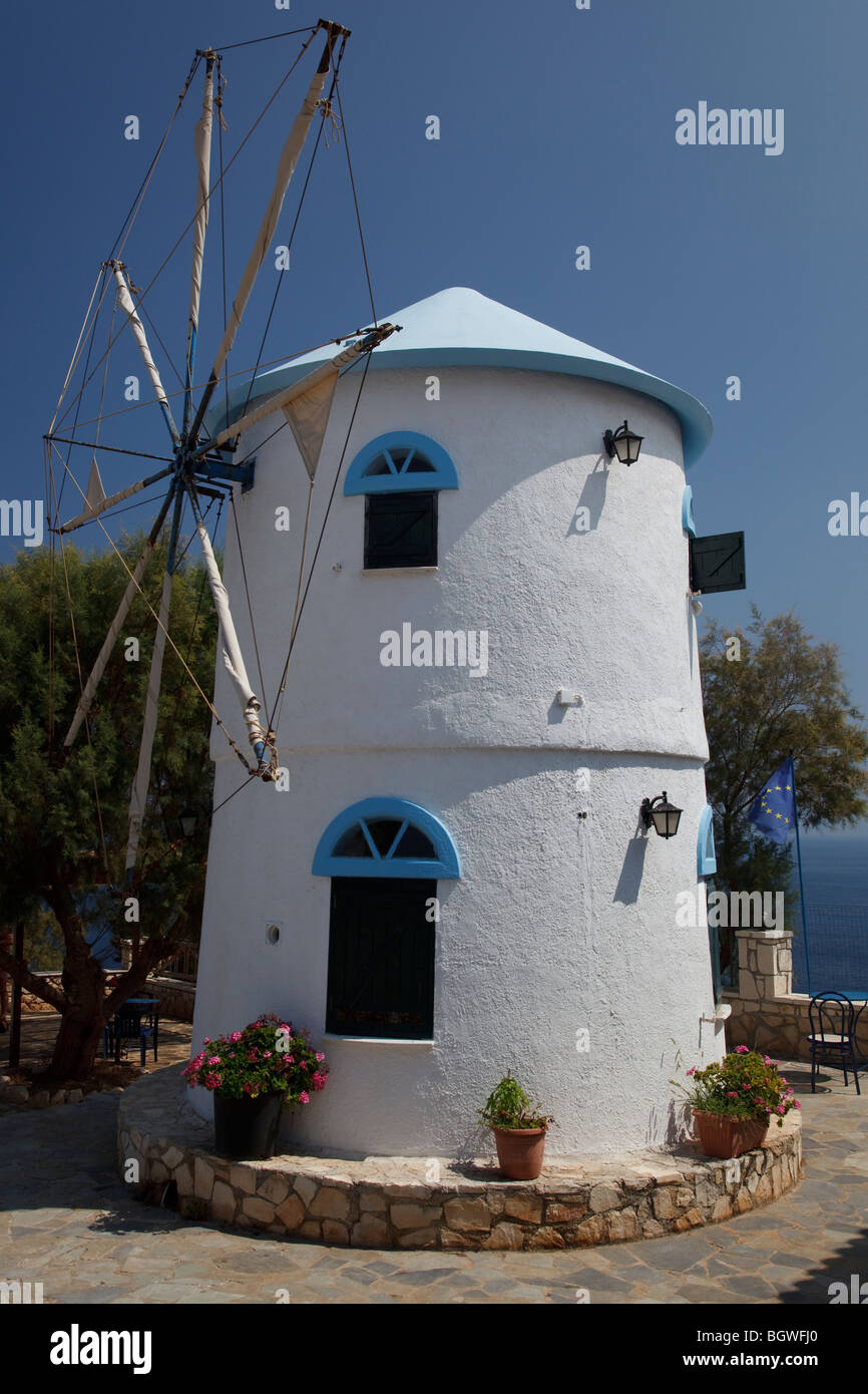 Greece zakynthos skinari windmill hi-res stock photography and images ...
