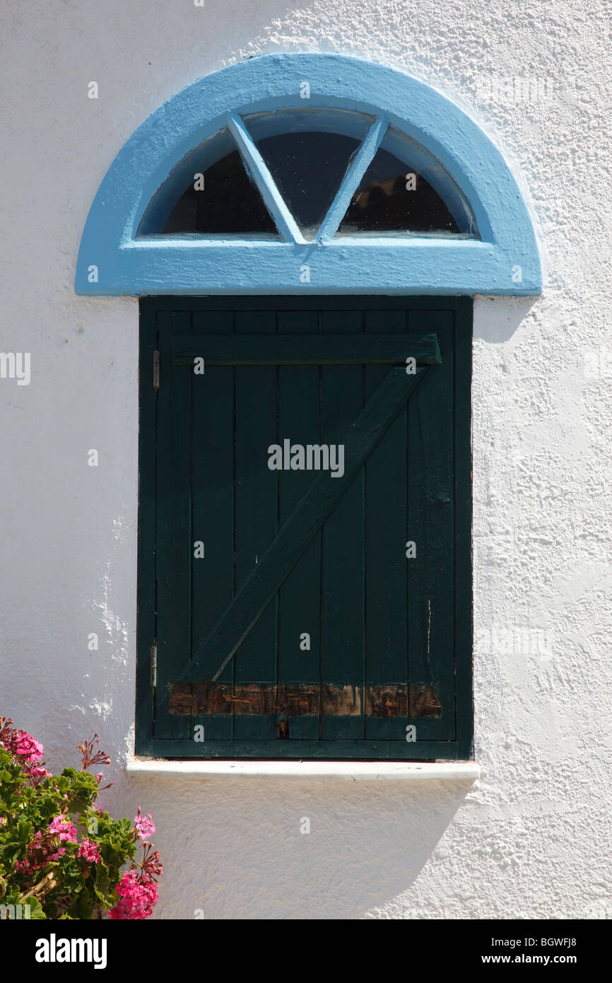 window of windmill at Cape Skinári Stock Photo - Alamy