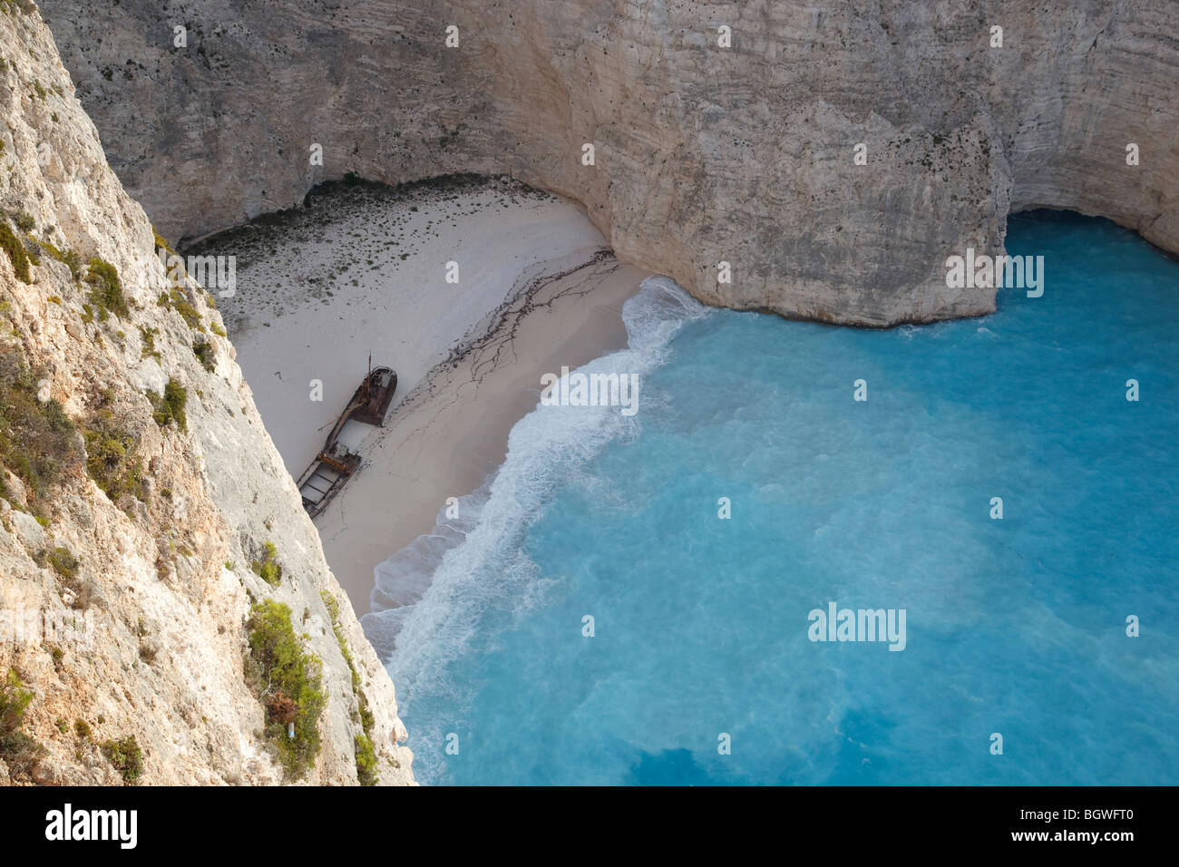 ship Panagiótis on Ship Wreck Beach Stock Photo - Alamy