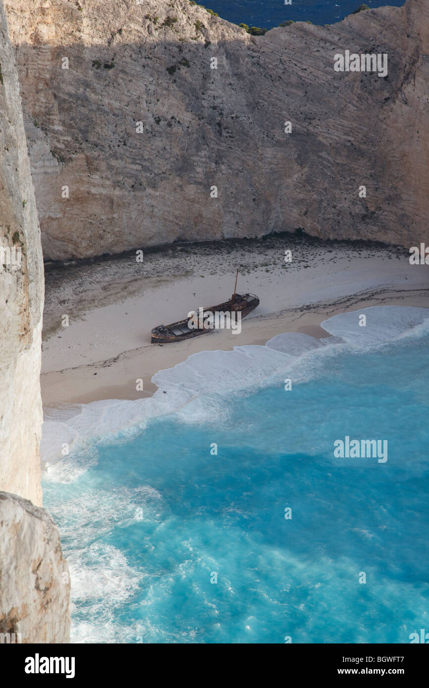 ship Panagiótis on Ship Wreck Beach Stock Photo - Alamy