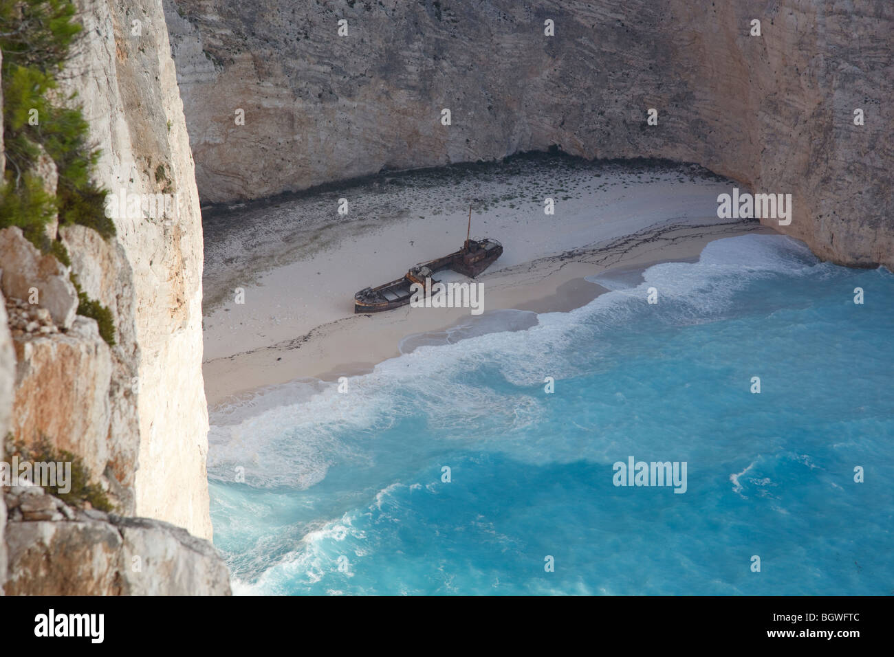 ship Panagiótis on Ship Wreck Beach Stock Photo - Alamy
