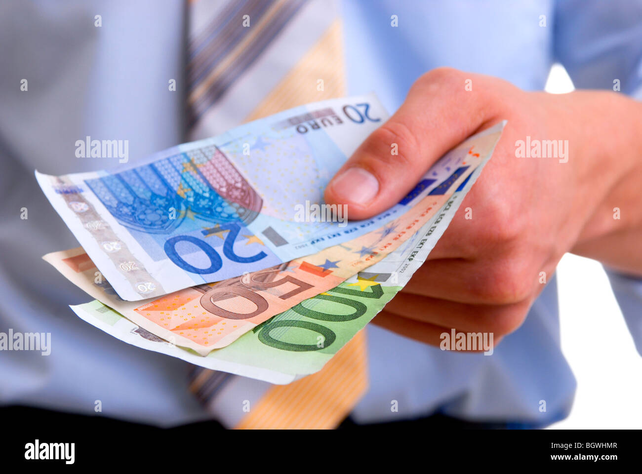 20 euro in hand hi-res stock photography and images - Alamy