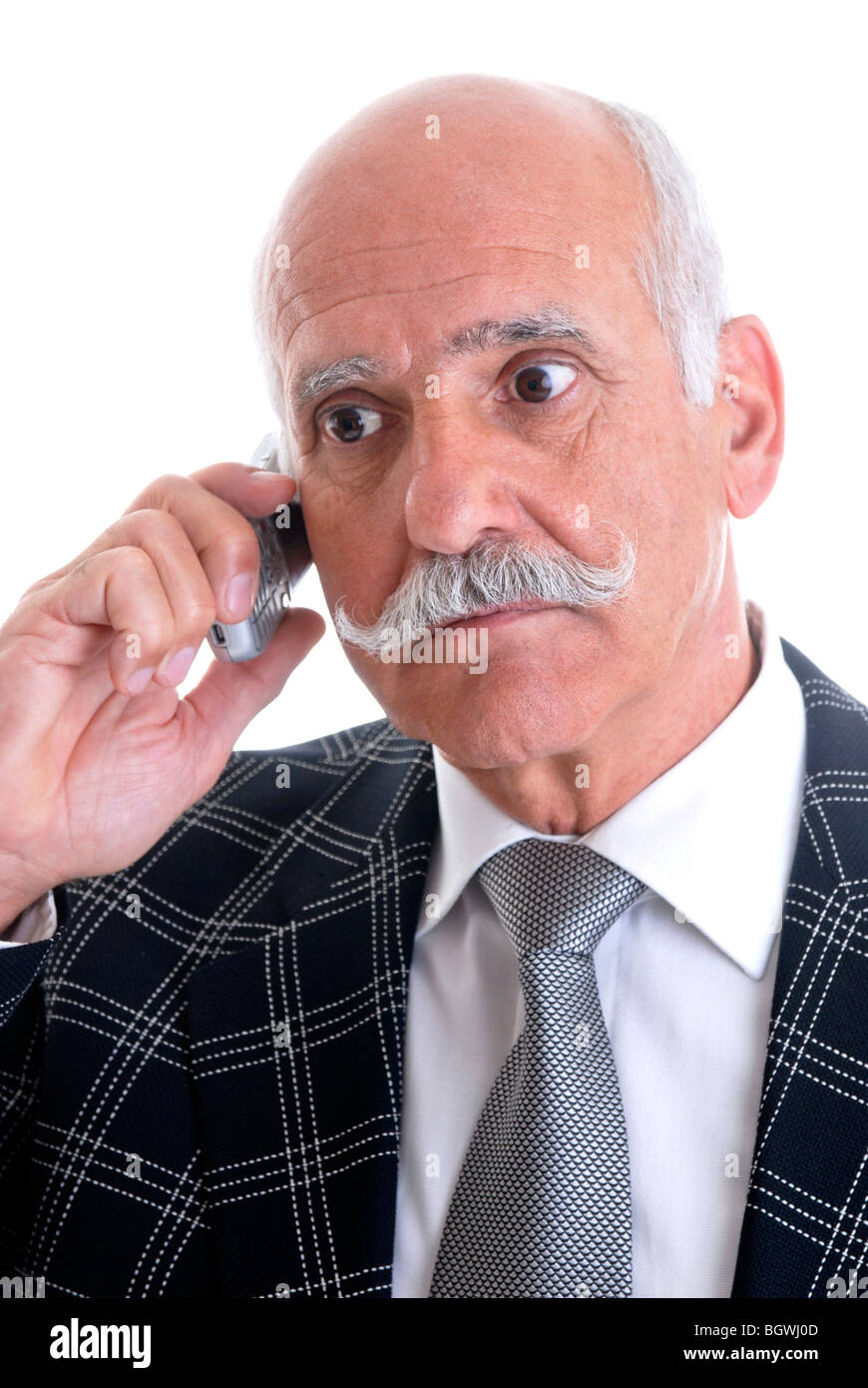 Sad man phone head hands hi-res stock photography and images - Alamy