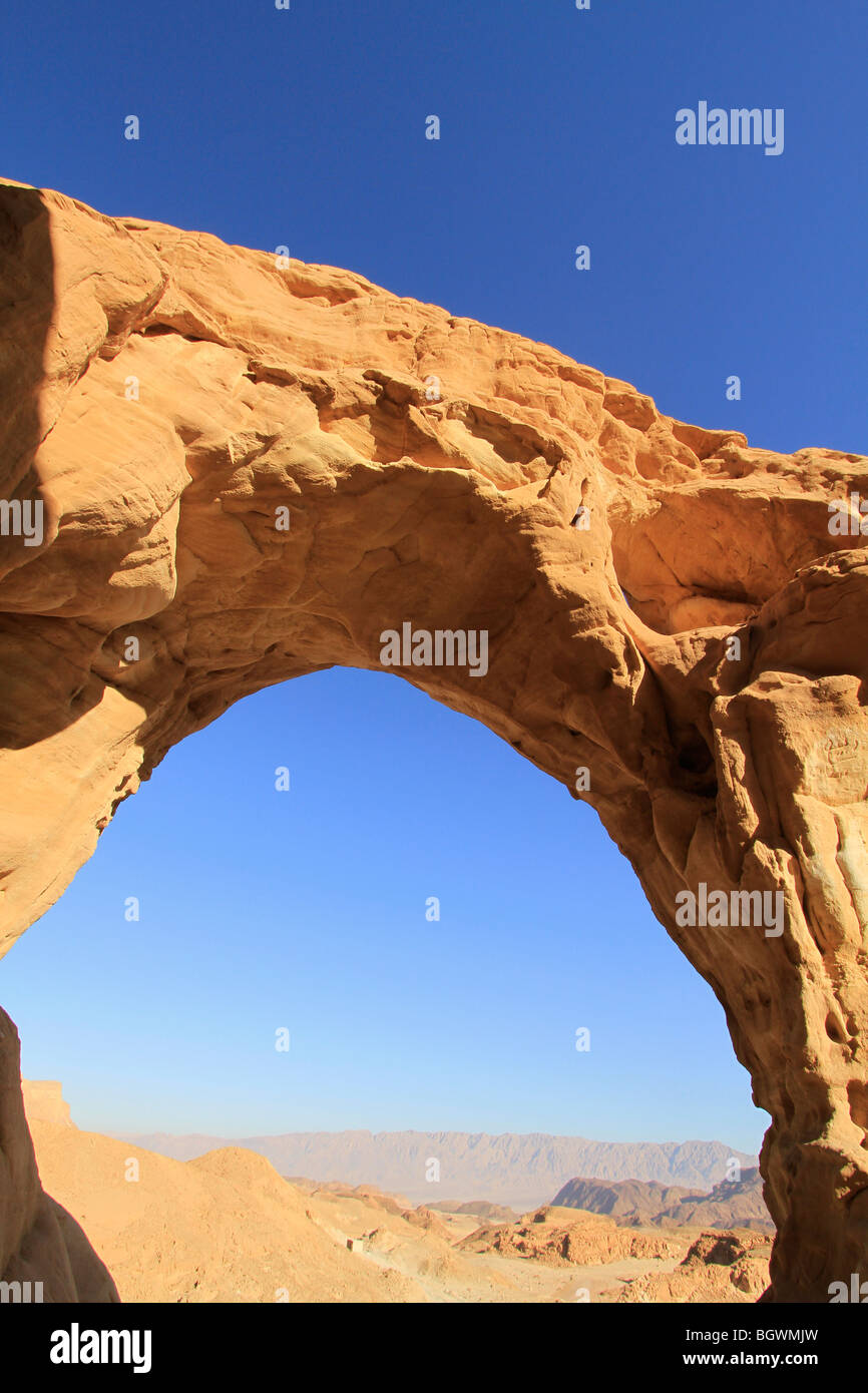 Israel, Eilat Mountains, the Arch in Timna Valley Stock Photo - Alamy