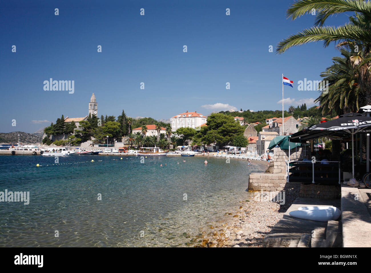 Lopud Island South Dalmatia Croatia Elafiti Islands near Dubrovnik ...