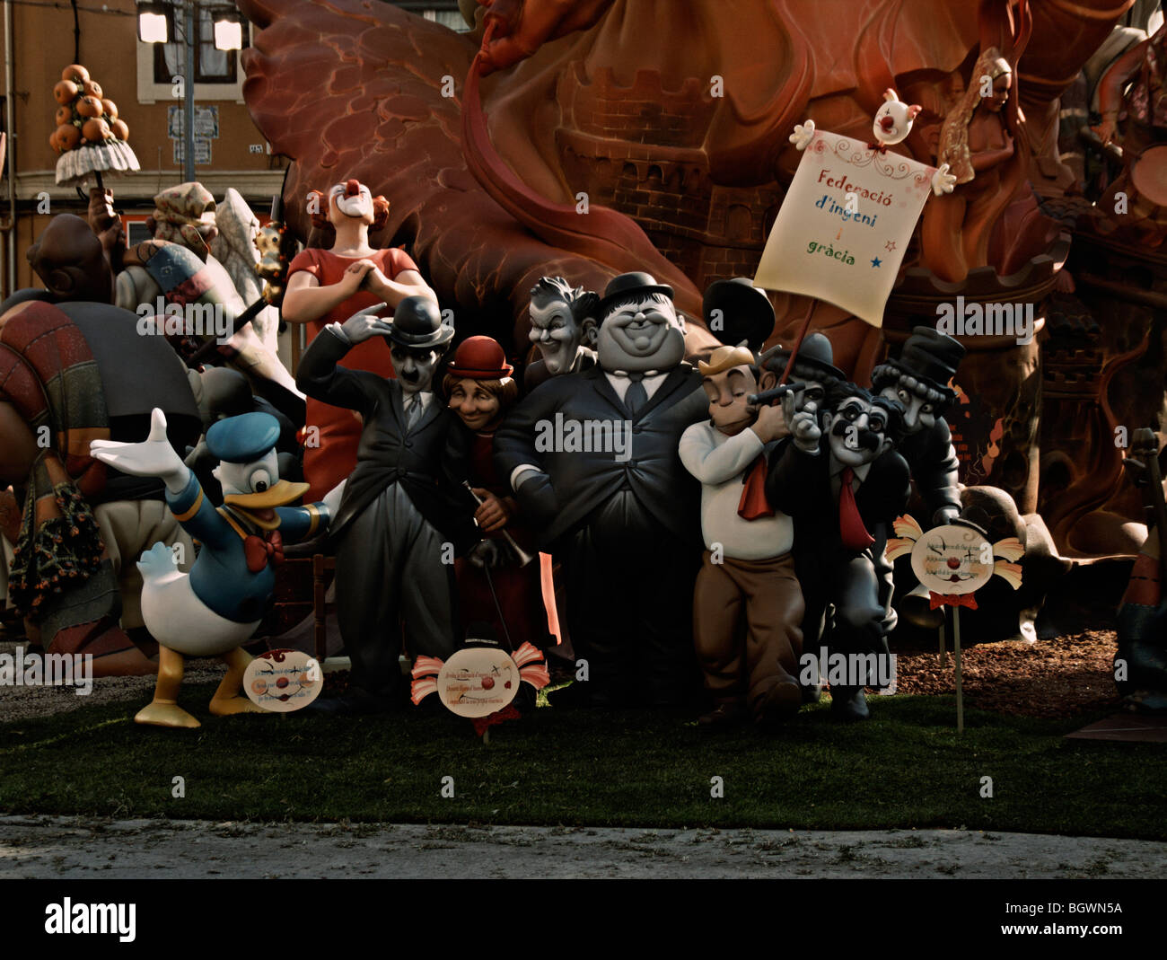 "Ninots". Sculptures to be burned in "Les Falles" (in Valencian) aka ...