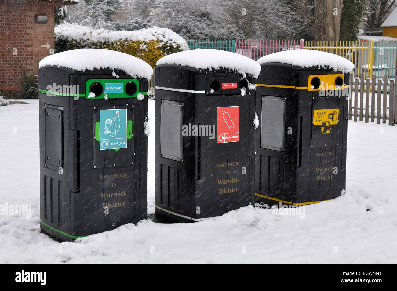 Recycling bins in different hi-res stock photography and images - Alamy