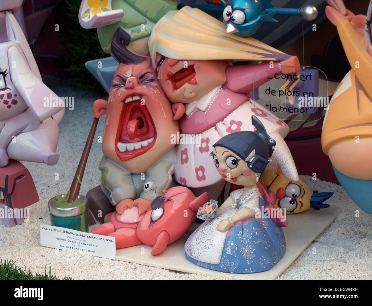 "Ninots". Sculptures to be burned in "Les Falles" (in Valencian) aka ...