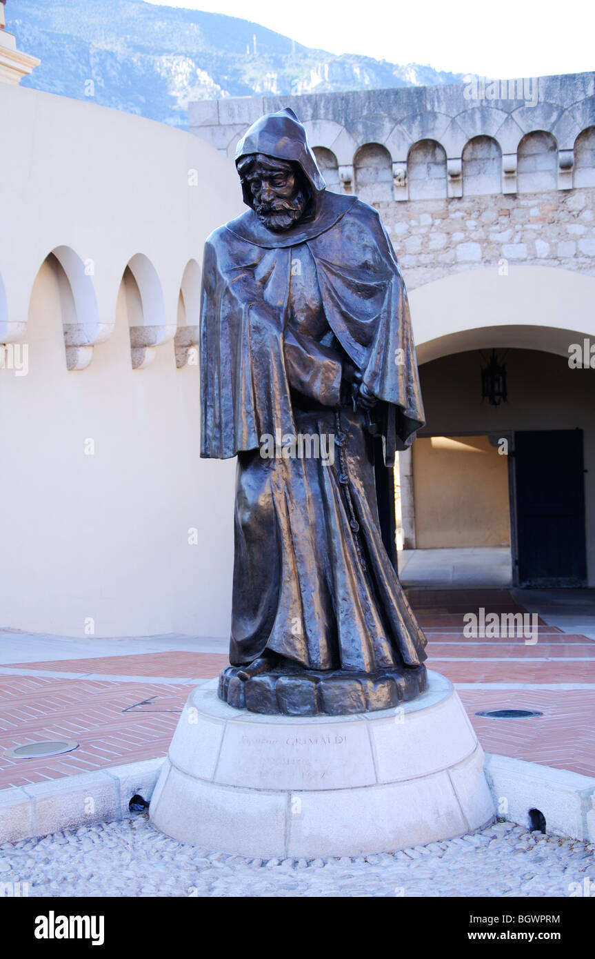 Grimaldi statue at the Royal Palace, Monaco Stock Photo - Alamy