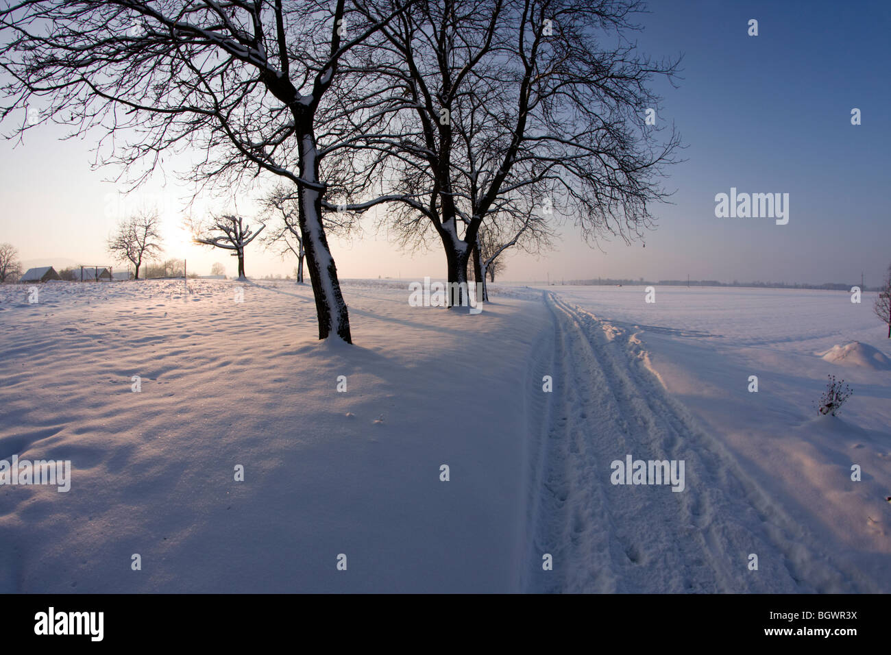 Cold winter landscape hi-res stock photography and images - Alamy