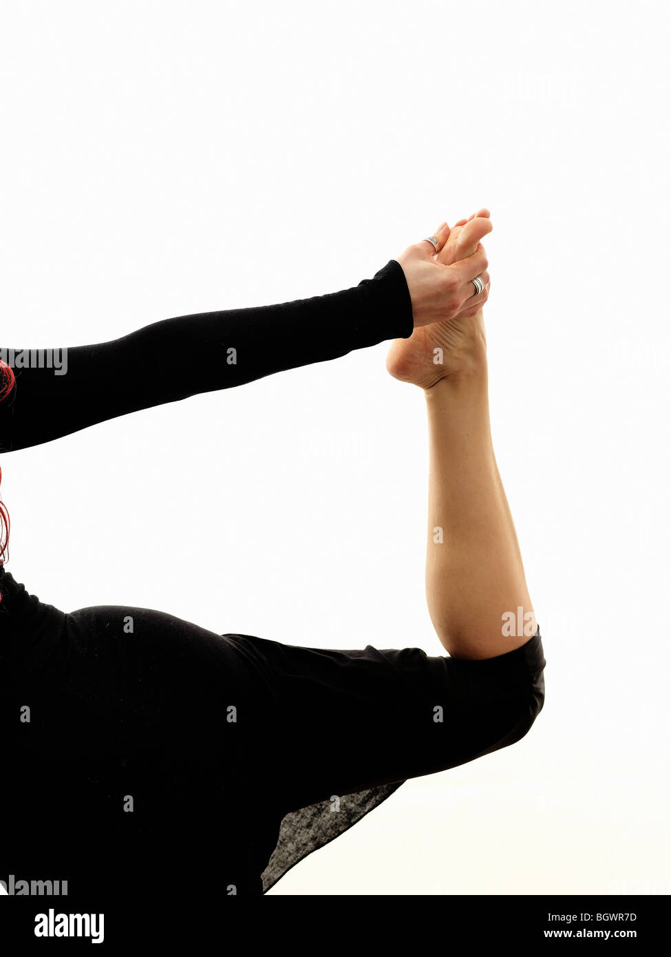 yoga pose hand anf foot Stock Photo - Alamy