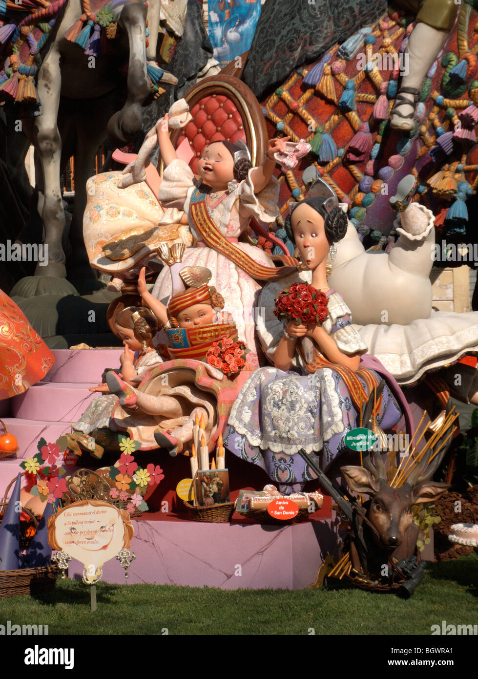 "Ninots". Sculptures to be burned in "Les Falles" (in Valencian) aka ...