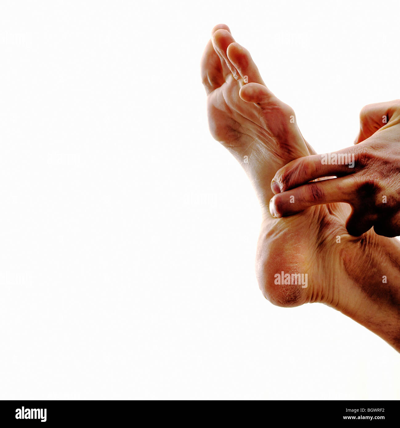 yoga pose hand and foot Stock Photo - Alamy