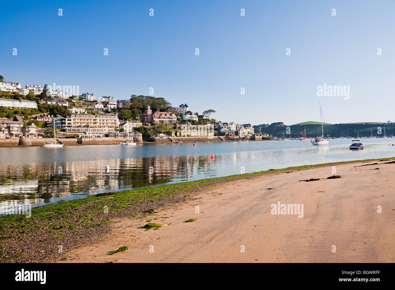 Salcombe and Salcombe Harbour from East Portlemouth near Mill Bay ...