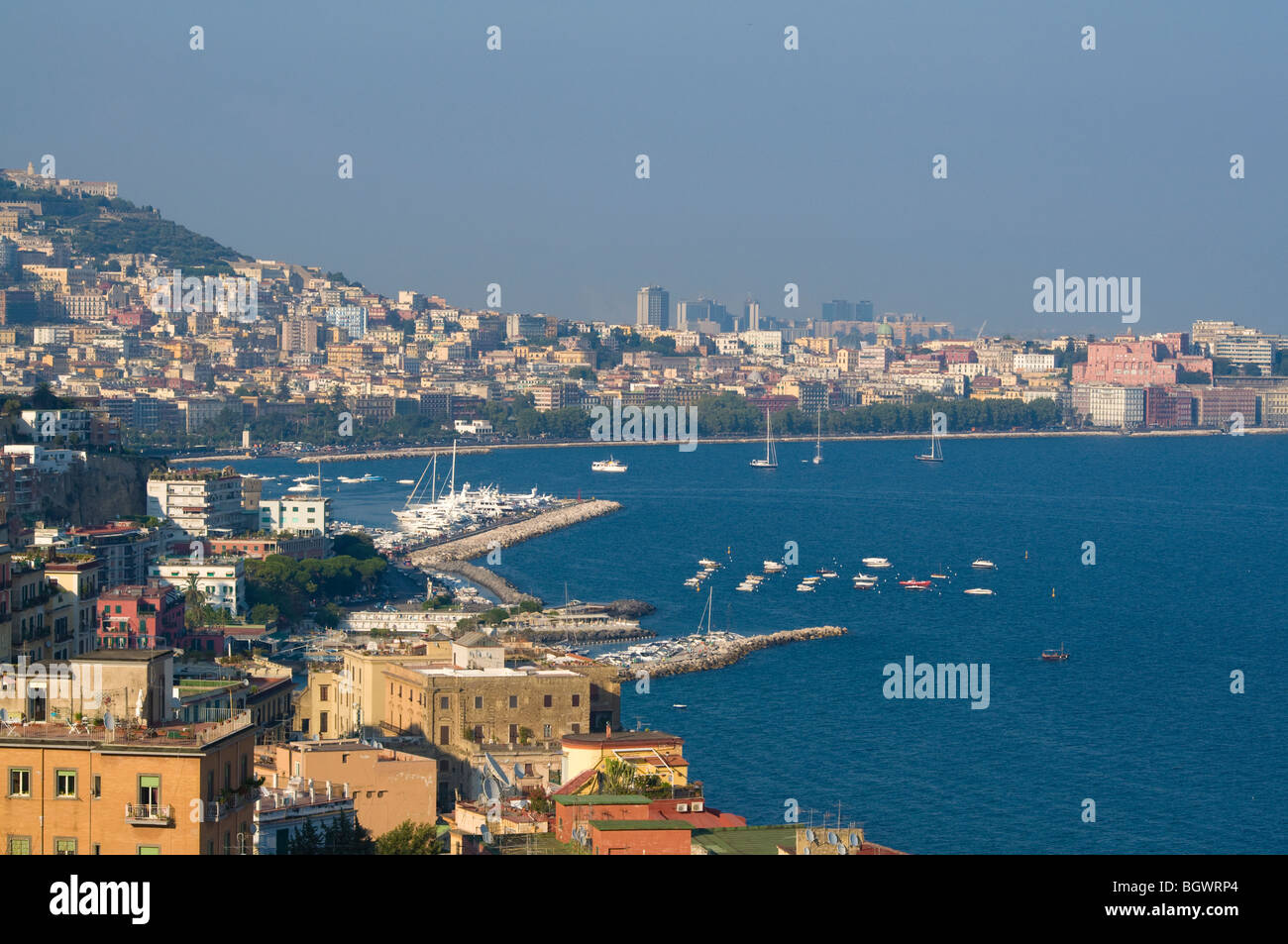 A view of Naples coastline Stock Photo - Alamy