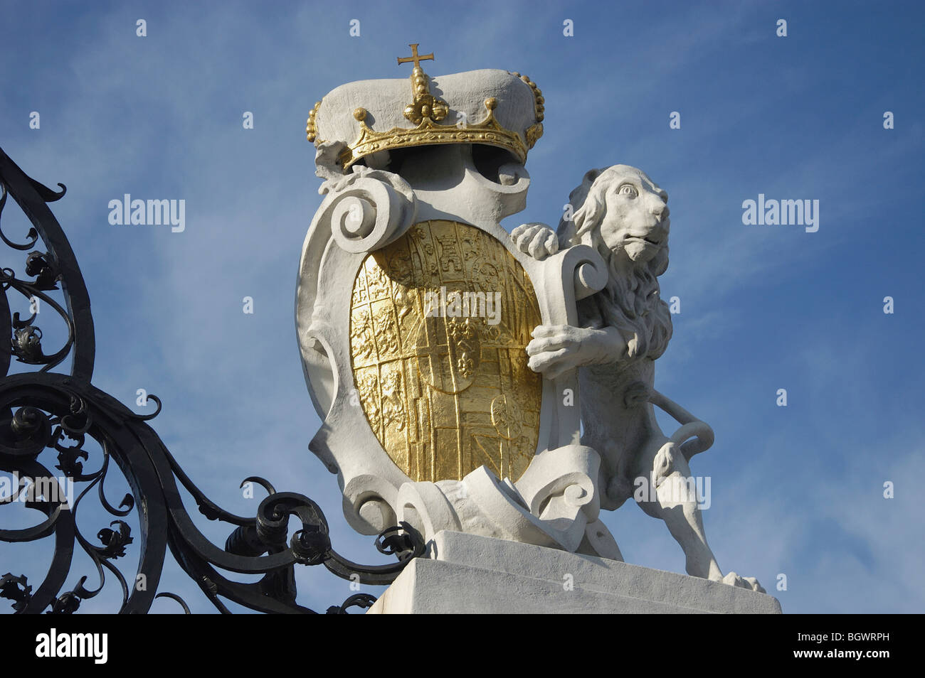 Crest detail at the Belvedere Vienna Stock Photo - Alamy