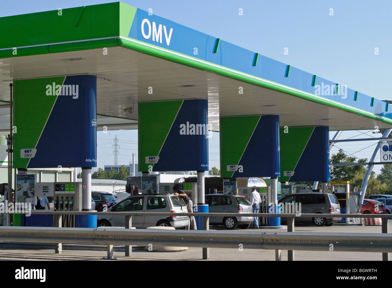 Omv gas station Stock Photo - Alamy