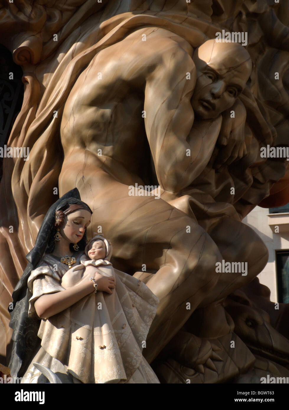 "Ninots". Sculptures to be burned in "Les Falles" (in Valencian) aka ...